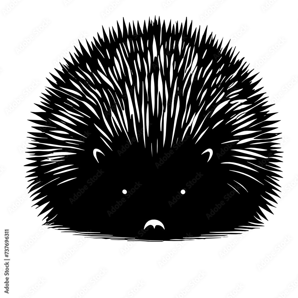 Cute Hedgehog , Hedgehog Svg, Hedgehog Cut File, Hedgehog Silhouette ...