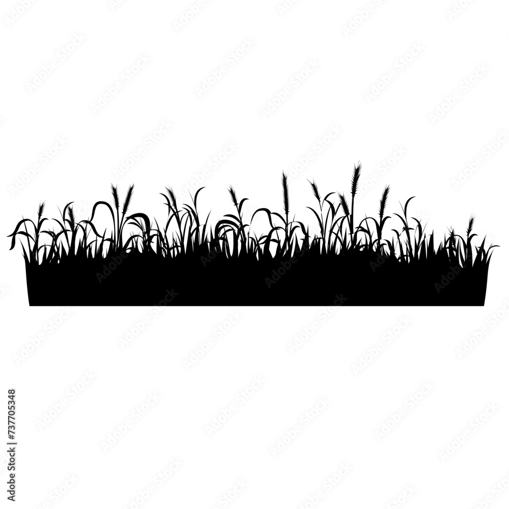 Wild Grass Grass Lawn Botanical Grass Grass Svg Grass Clipart Lawn Svg Grass Cut File