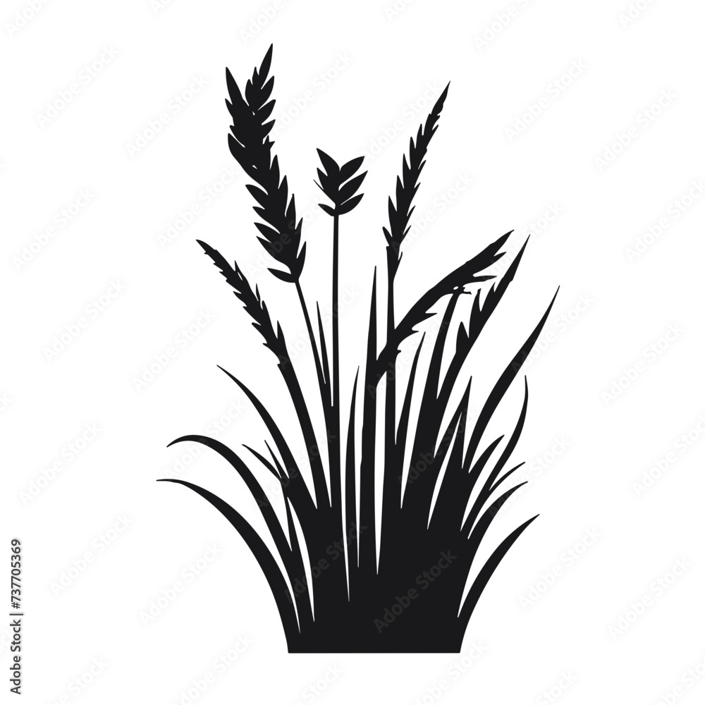 Wild Grass Grass Lawn Botanical Grass Grass Svg Grass Clipart Lawn Svg Grass Cut File
