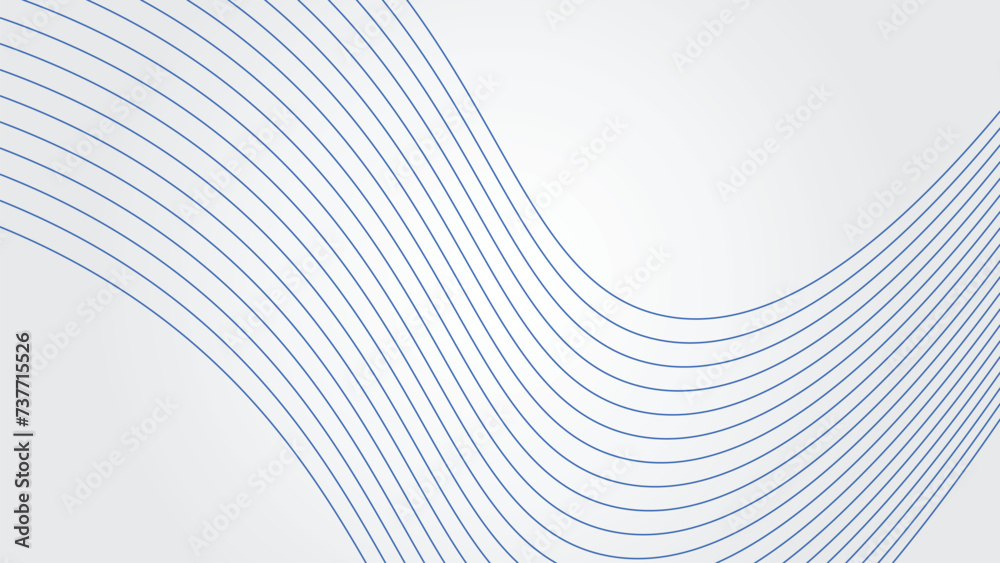 White gradient background with dynamic curve line wallpaper vector ...