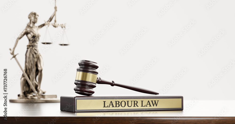 Labor Law: Judge's Gavel as a symbol of legal system, Themis is the ...