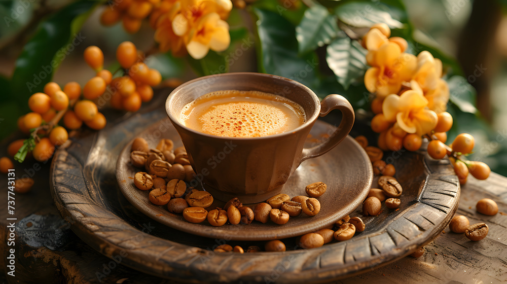 Kopi Luwak Musang Coffee in a cup, drinking Photography Stock ...