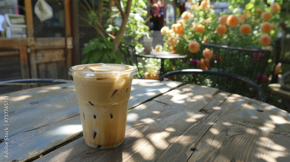 Summer afternoons are made for enjoying iced lattes on rustic outdoor ...