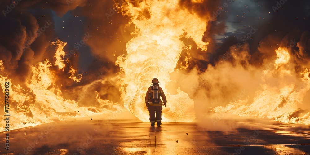 Enhancing Firefighting Skills: A Dedicated Trainee Practices Essential ...