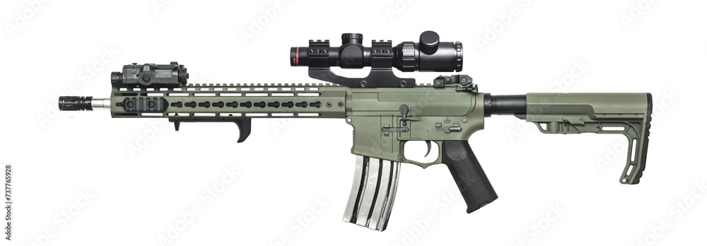 Weapons and military equipment for army, Assault rifle gun (M4A1) with ...