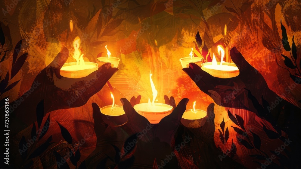 Silhouette of a Unity Candle: A representation of a unity candle ...