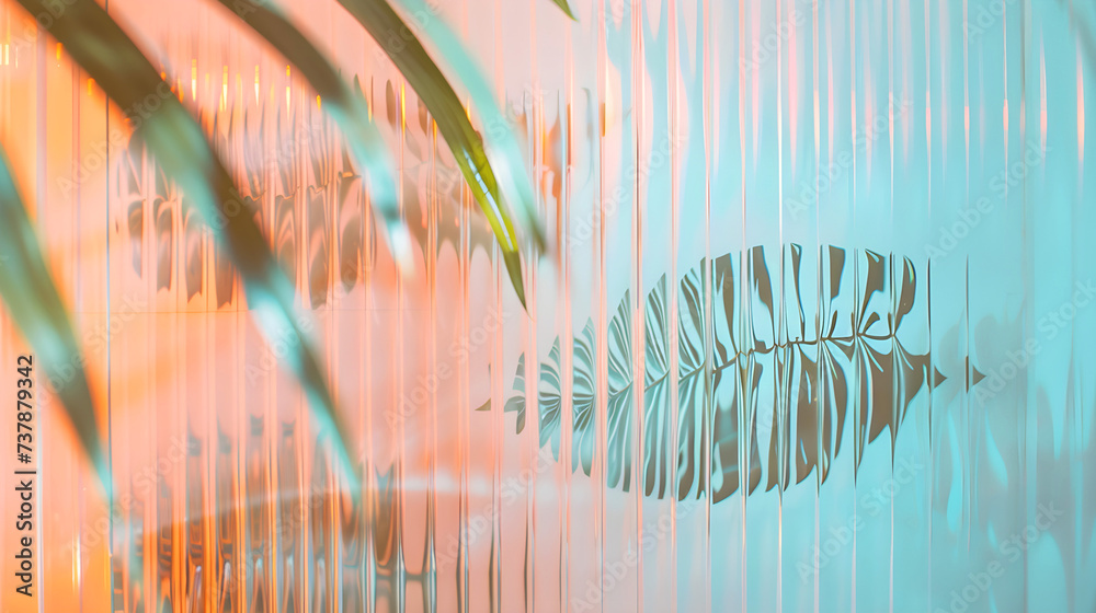 Modern Fluted Interior. Clear reeded shower screen of Fluted Glass with ...