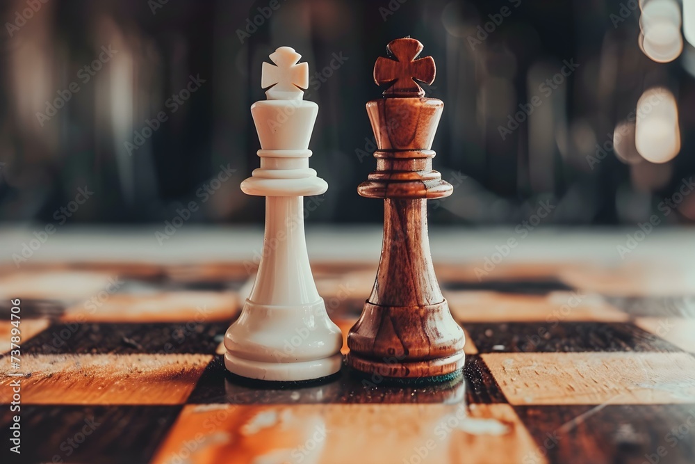 Black queen captures the white king sealing a decisive checkmate in ...