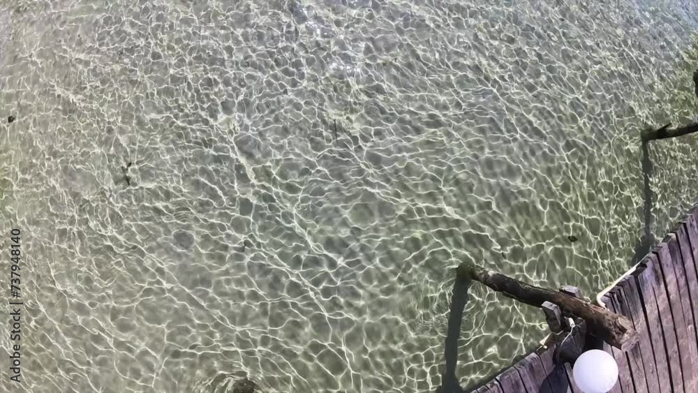 Water surface texture, Slow motion clean sea ripples and wave ...