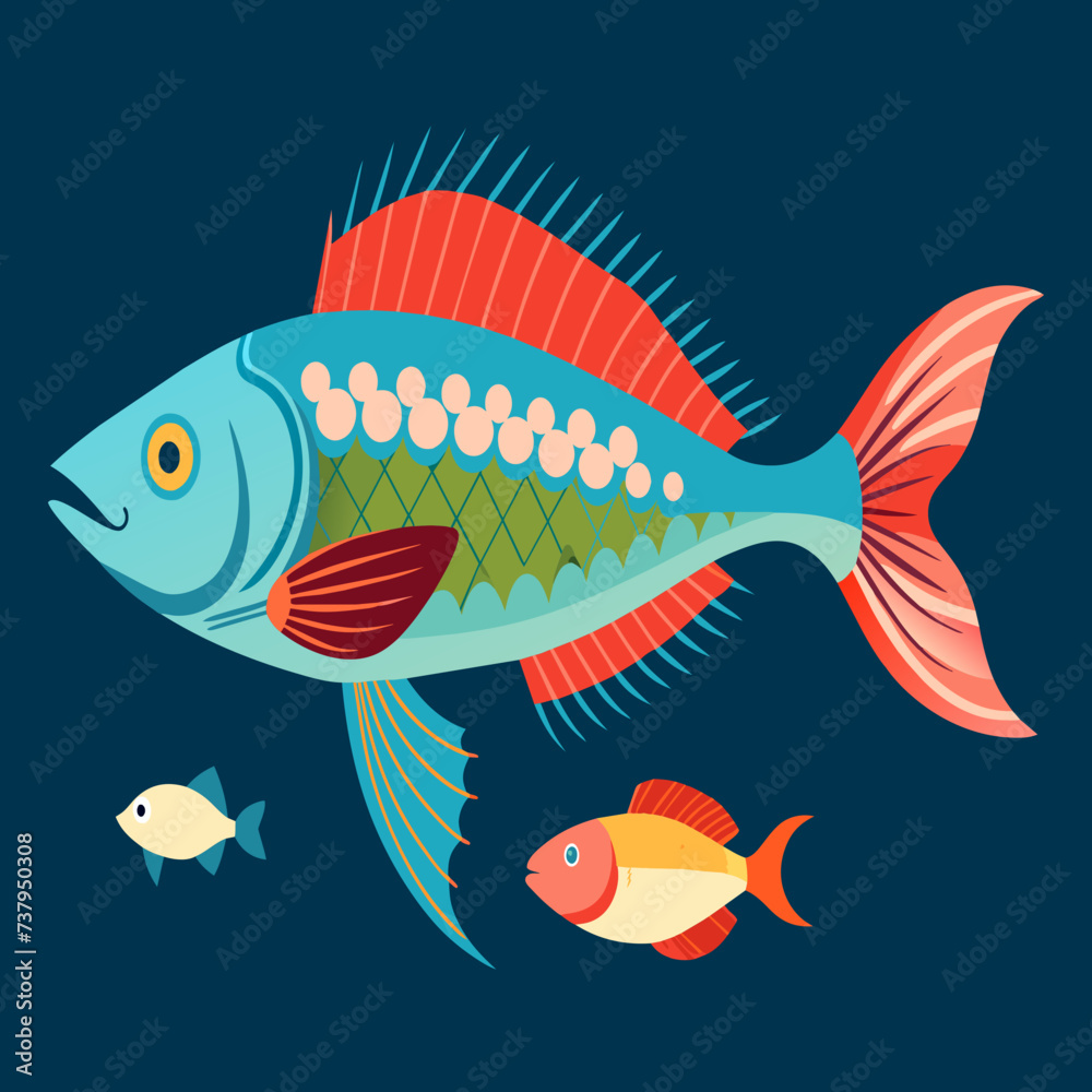 Anatomically accurate depictions of various types of fish scales vektor ...