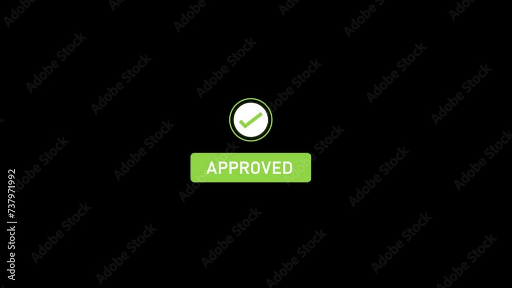 Video „ 2D animation of submitted button pressing by hand, changes into ...