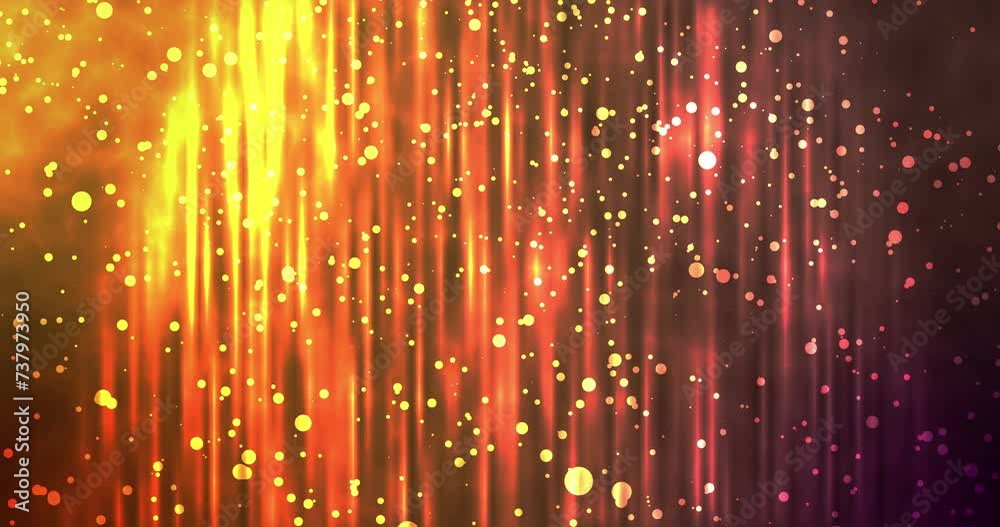 Magical 3d glittering light leaks particles bg. Happiness gratitude ...
