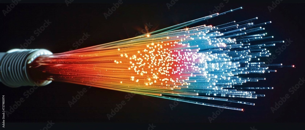 Fiber optic cables, represent the evolution of internet technology ...