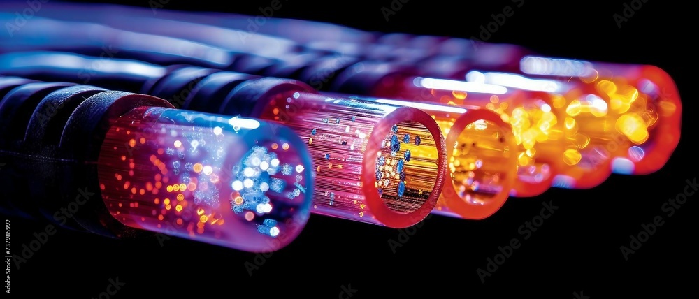 Fiber optic cables, represent the evolution of internet technology ...