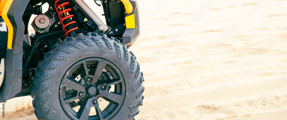 Panorama low pressure tire angled shoulder tread design ATV all-terrain ...