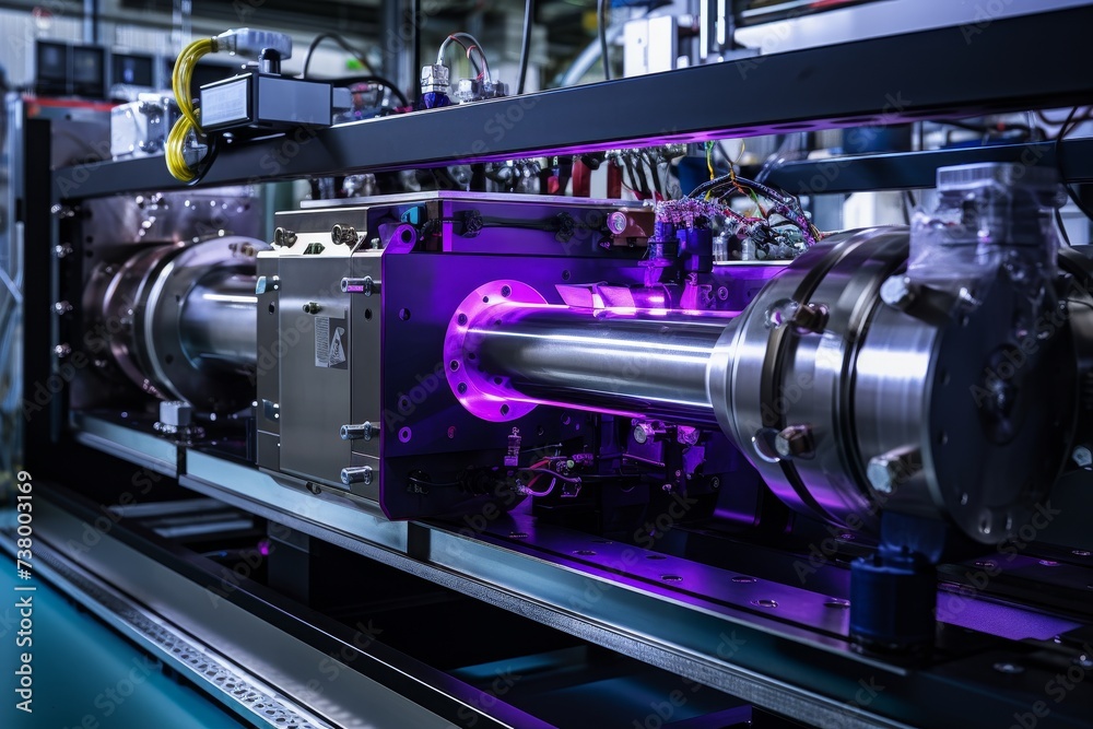 A Detailed View of a Mass Spectrometer Ion Source in an Industrial Lab ...