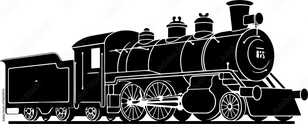 Vetor do Stock: Train SVG, Steam Engine SVG, Engine SVG, Train Clipart ...