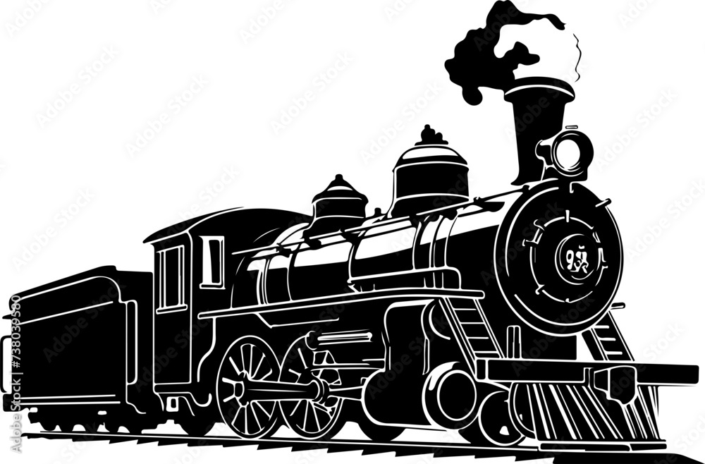 Vetor de Train SVG, Steam Engine SVG, Engine SVG, Train Clipart, Toy ...