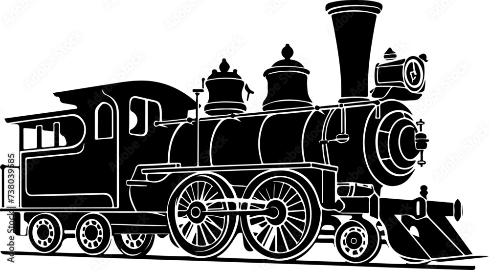 Vetor do Stock: Train SVG, Steam Engine SVG, Engine SVG, Train Clipart ...