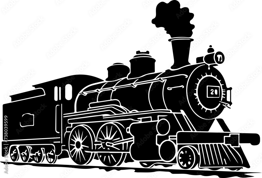 Vetor do Stock: Train SVG, Steam Engine SVG, Engine SVG, Train Clipart ...