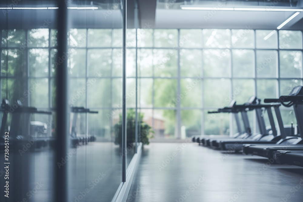 Photograph of a Gymnasium with Bokeh Effect Fading into the Distance ...