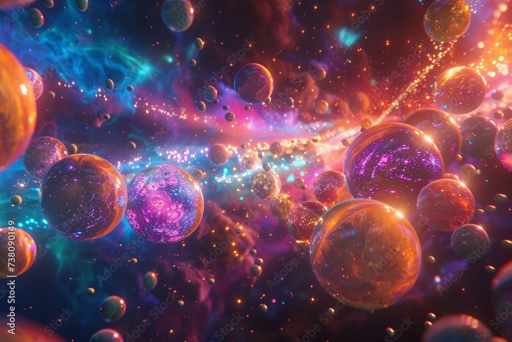 Cosmic Peas Craft an awe inspiring 3D render where peas transform into ...