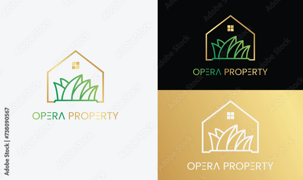 House logo, Building logo, Home Logo, Opera house logo, corporate logo ...