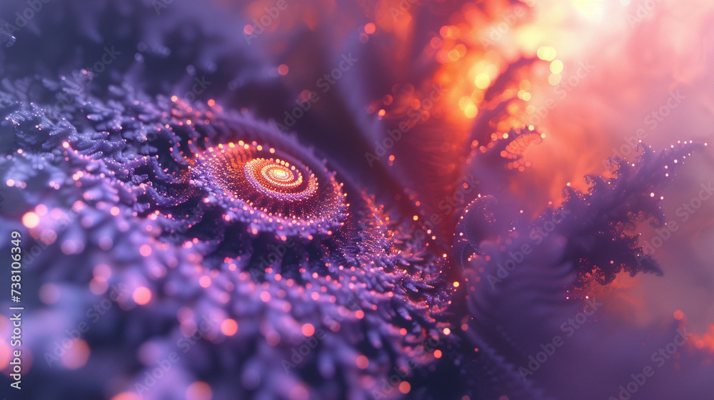 Fractal Explosion Design. an abstract illustration or 3D render ...