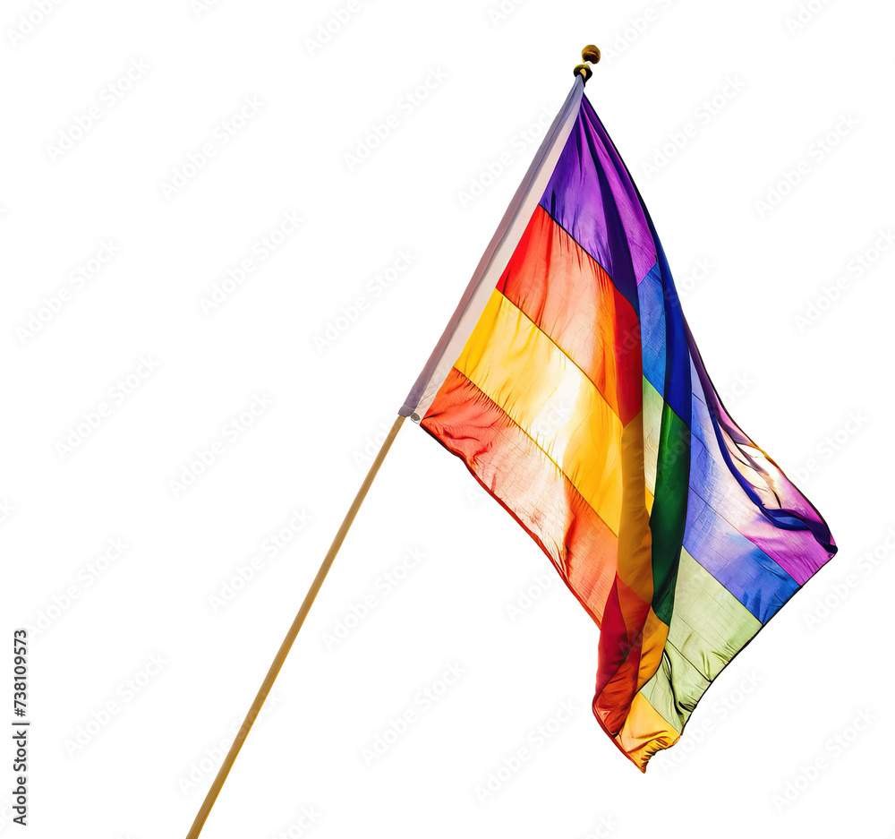 lgbt flag isolated on transparent background, element for design, lgbt ...