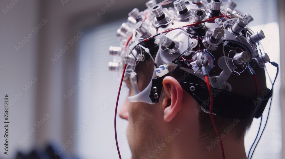 Groundbreaking neuro-electronic interfaces of the future Stock ...