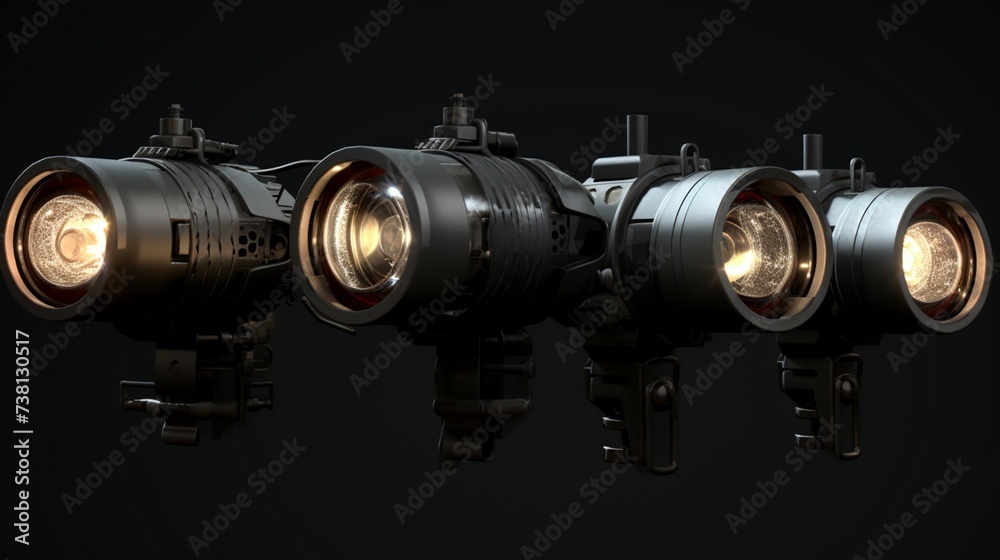 Three variants of gunshot muzzle flashes with two speeds for each ...