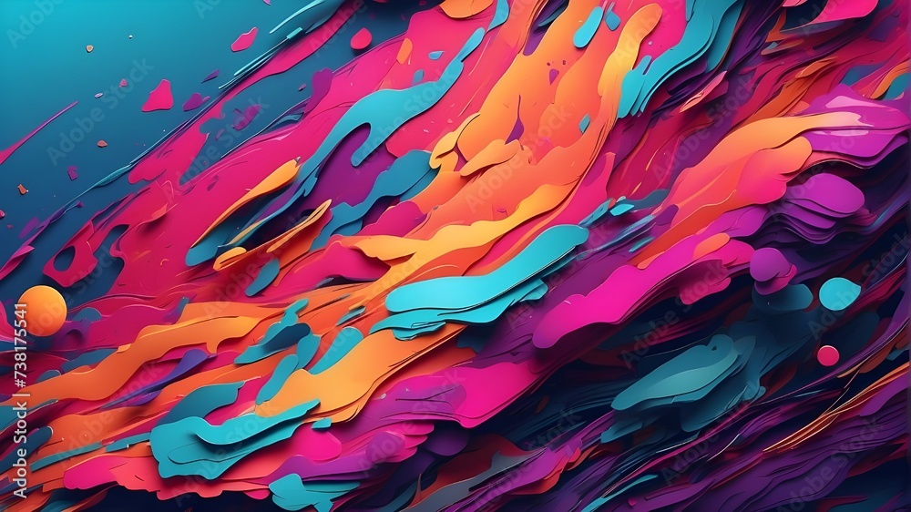 Dynamic 4K Abstract Wallpaper with Cosmic Colors, Abstract 4K Wallpaper ...