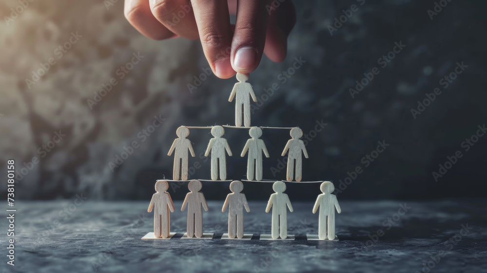 concept de hiérarchie dans l'entreprise ou organisation pyramidale ...