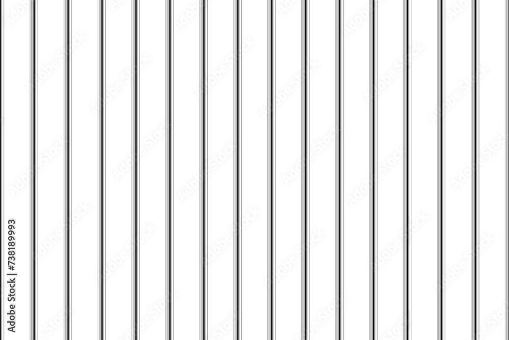 Prison cage bars 3d vector illustration. Realistic metal vertical ...