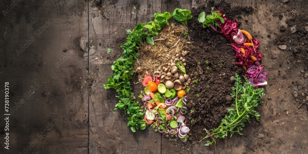 Generative AI, half of food waste compost and half of soil ...