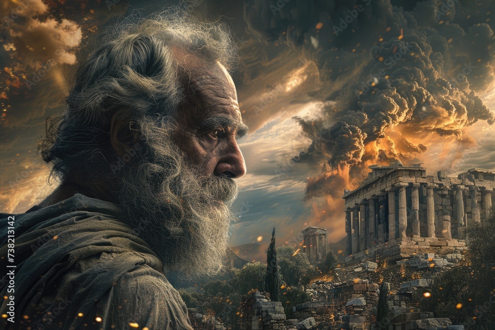 Aristotle: greek philosopher, polymath of classical period, ancient ...