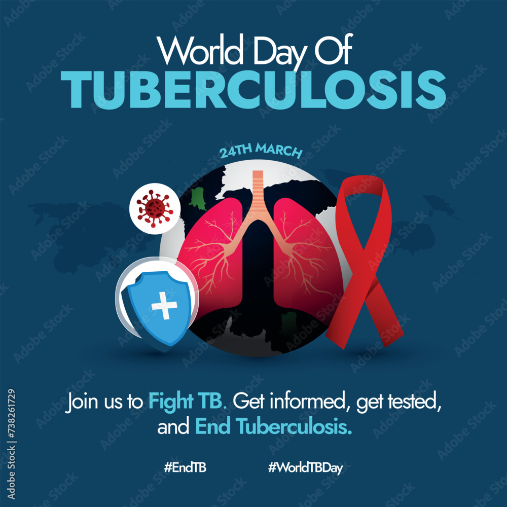 World Tuberculosis day. March 24th, World Tb day awareness, celebration ...