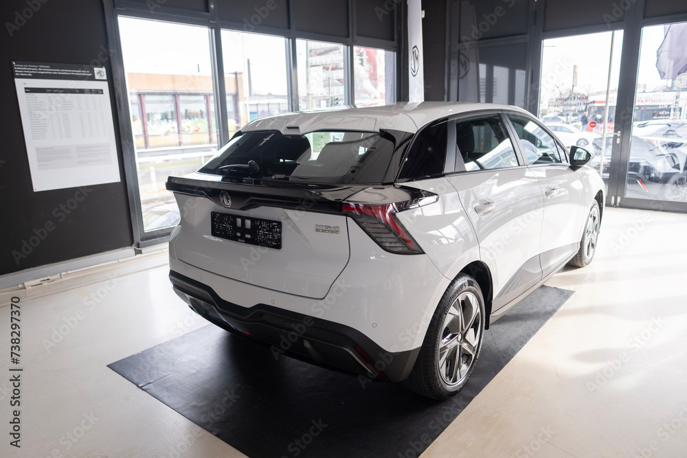 new white Car MG4 Electric, Motor UK Limited Nanjing, high-performance ...