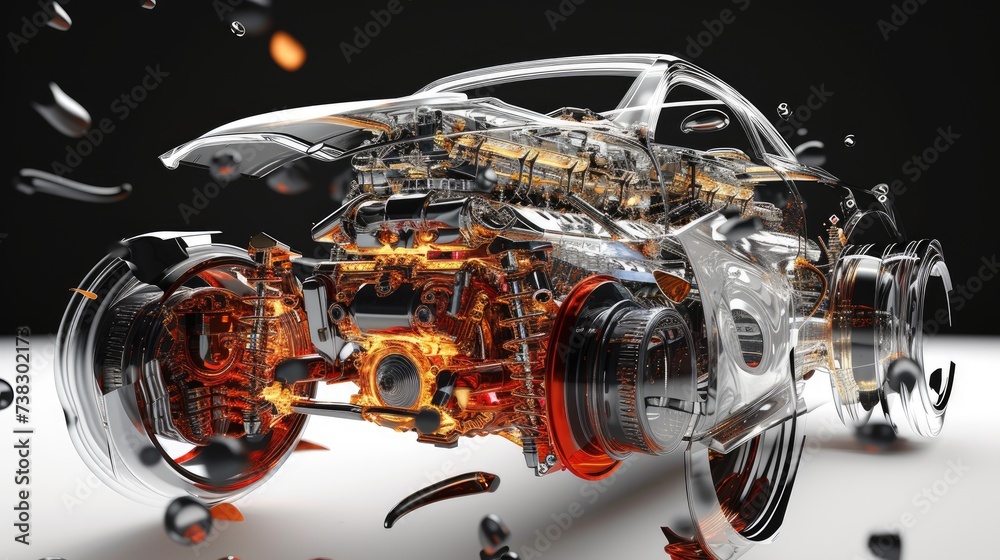 Fantasy Meticulous auto engine disassembly: a comprehensive visual ...