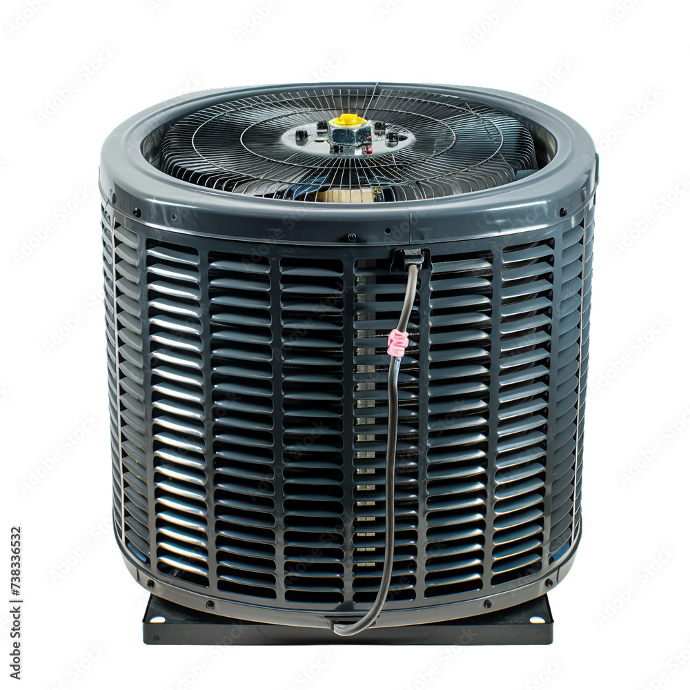 Air conditioner condenser coil, transparent background, isolated image ...