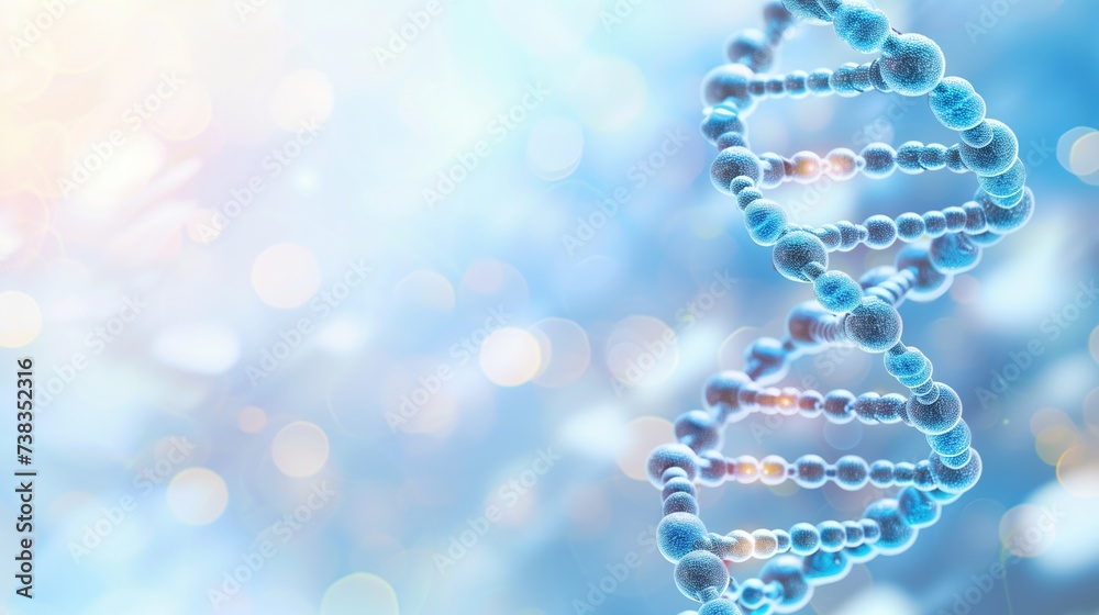 Bioscience Odyssey: A 3D DNA Double Helix Strand – Merging Medical Research, Genetical Biology ...