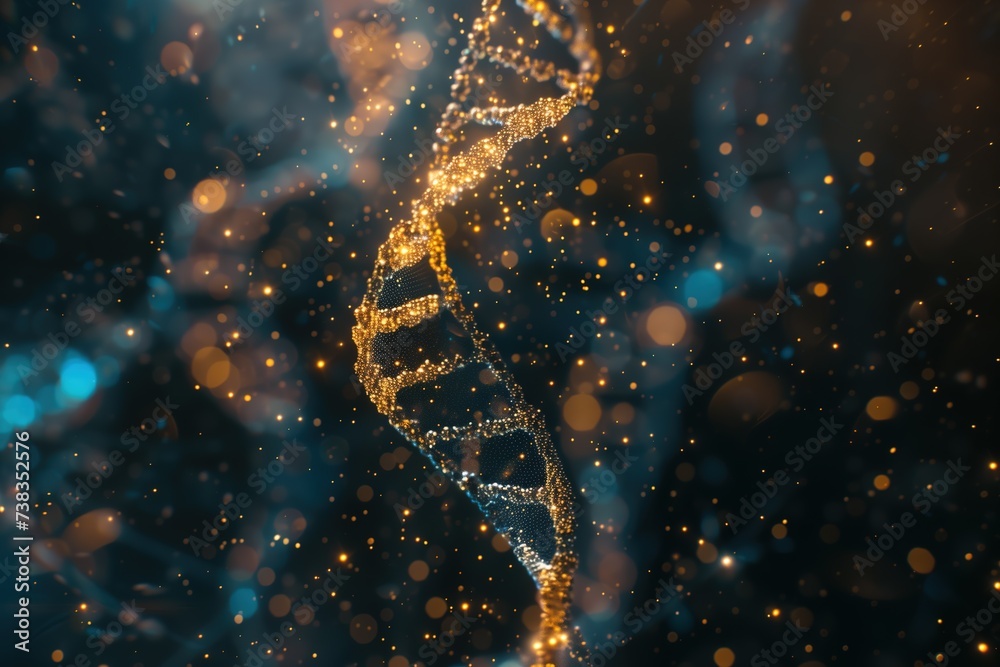 Molecular Exploration: 3D Visual DNA Helix – Pioneering Medical ...