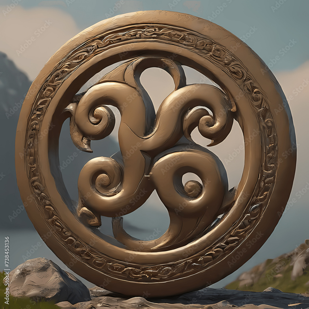 Celtic symbol, Triskelion, an ancient symbol representing spiruality ...