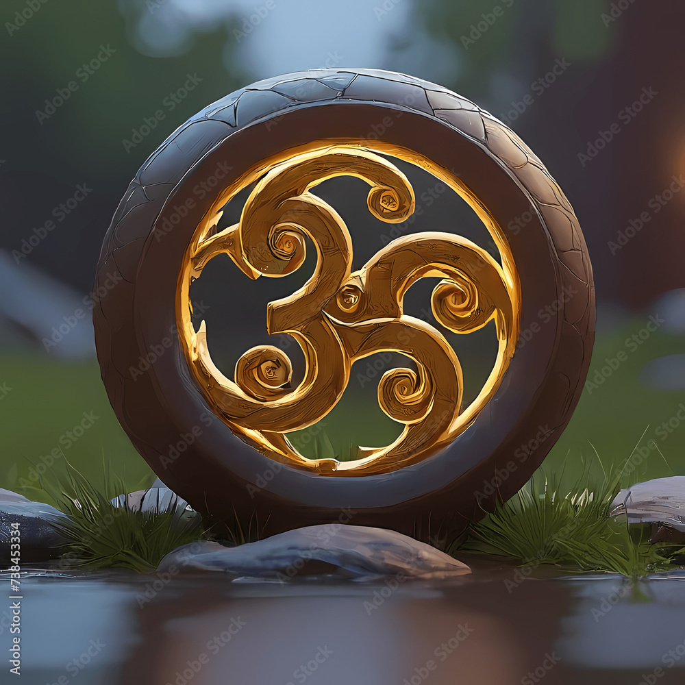 Celtic symbol, Triskelion, an ancient symbol representing spiruality ...