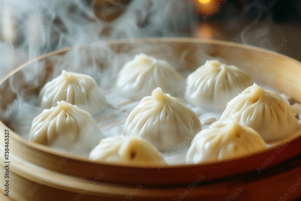 Xiao Long Bao Chinese food, delicious food ready to eat in a bowl Stock ...