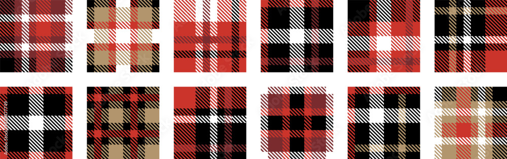 12 Lumberjack Tartan Patterns Seamless plaid patterns for that ...