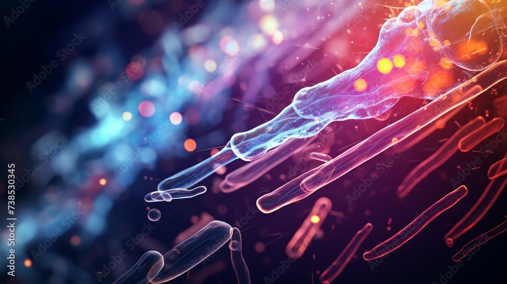 The anatomical structure of a Basil bacterial cell when magnified using ...