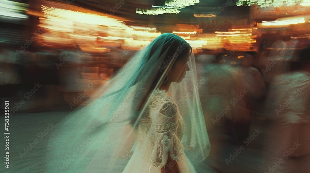 Isolated Journey: Amidst the celebratory blur and the crowd's clamor, a ...