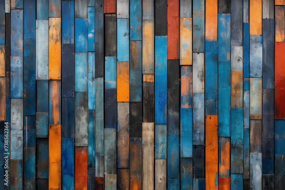 Vibrant wooden block background for creative projects and design ...