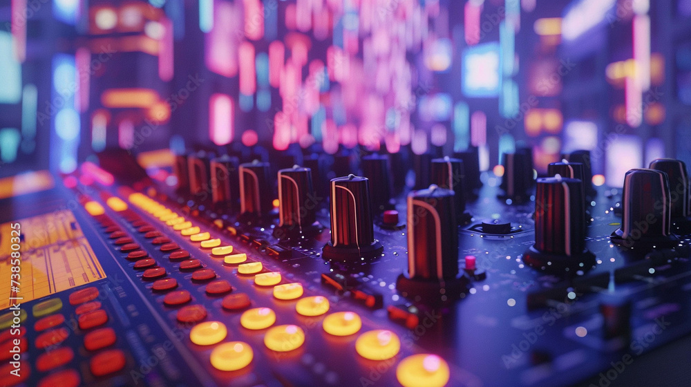 Music festivals holographic materials dazzle in digital art shows Stock ...